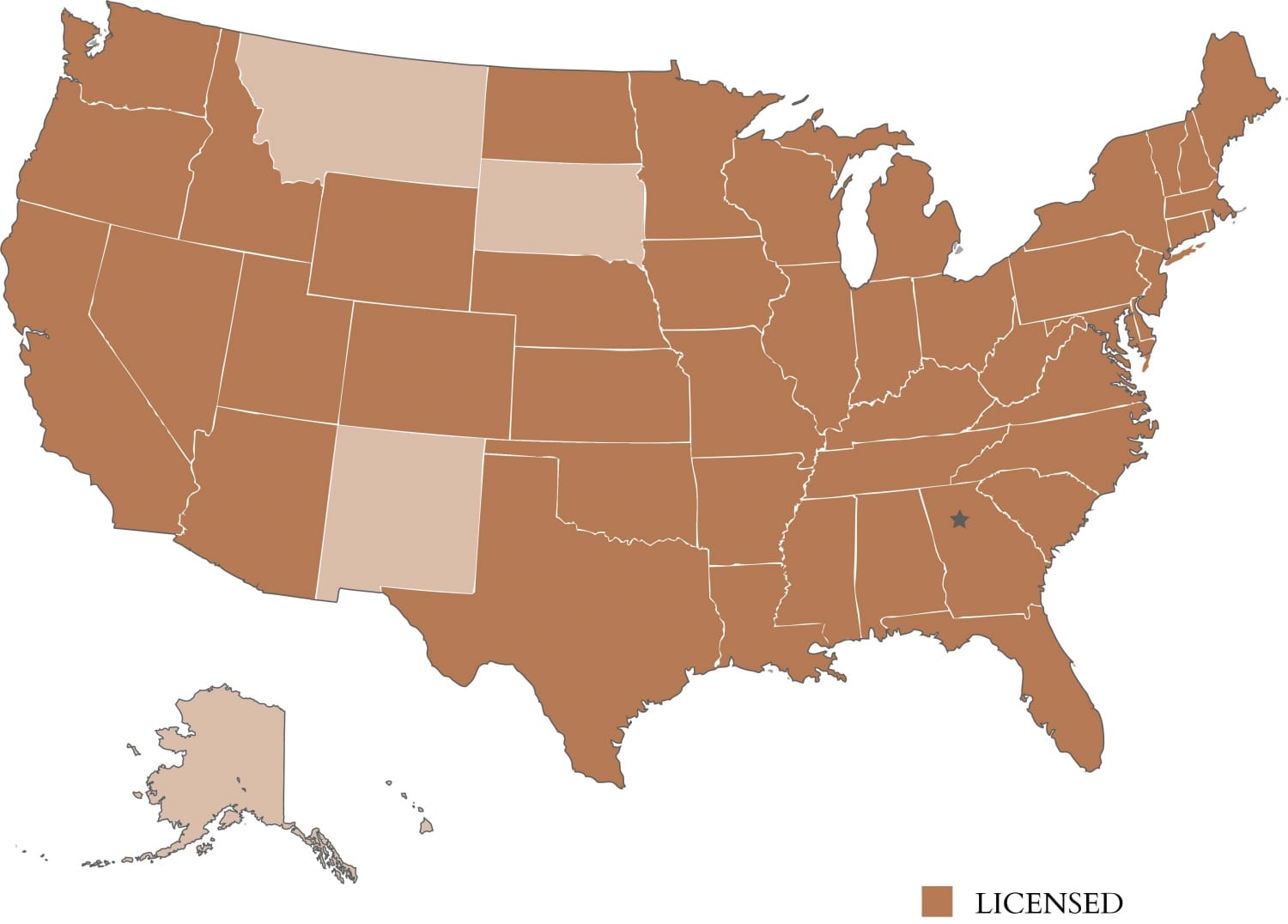 HFR-License-Map-2022 | Hill Foley Rossi & Associates